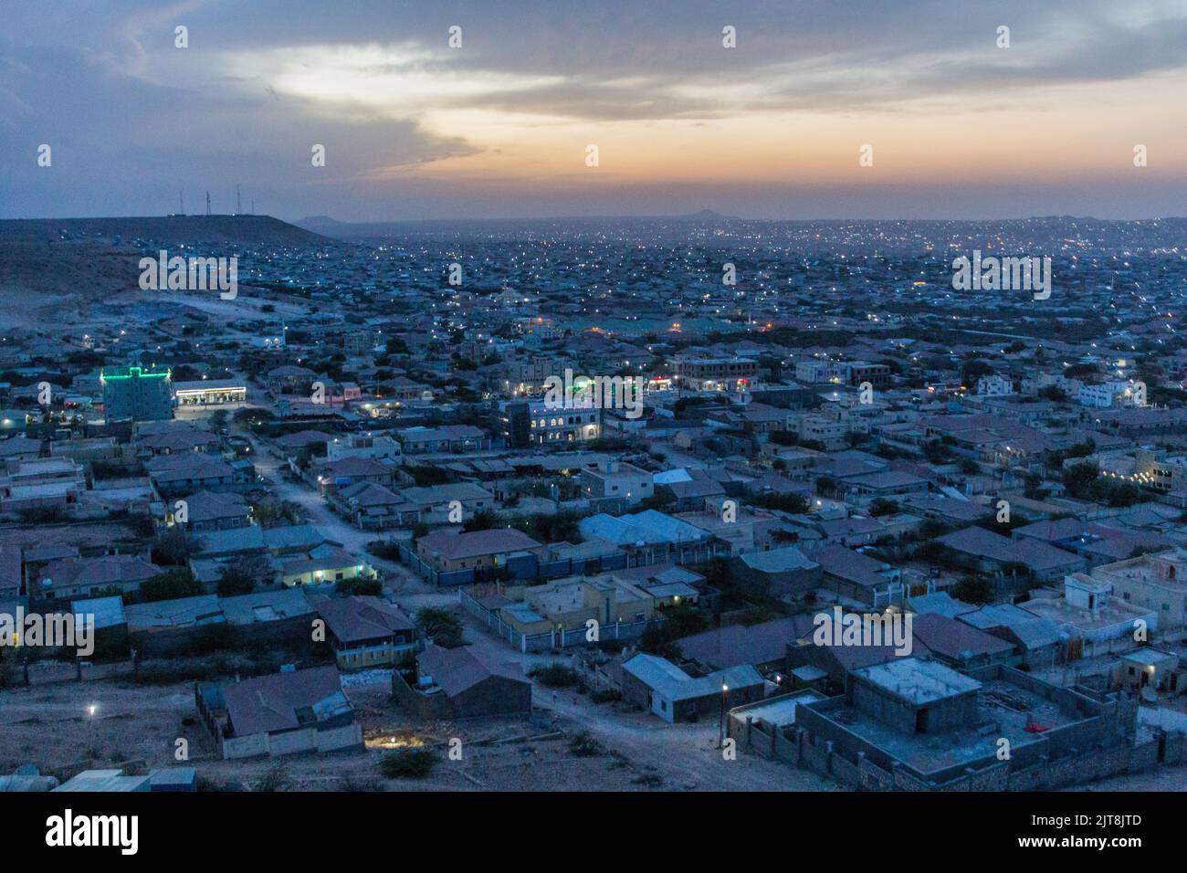 Evening aerial view of Hargeisa, capital of Somaliland Stock Photo - Alamy