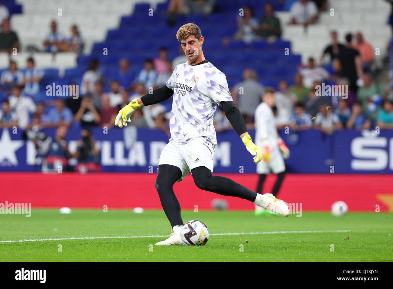 Barcelona, Spain. 28th Aug, 2022. Thibaut Courtois of Real Madrid ...