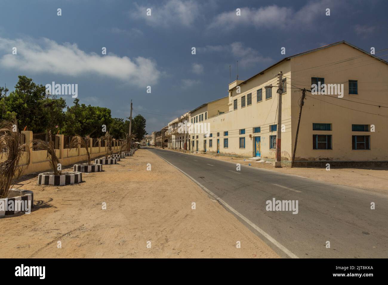 View of a street in Berbera, Somaliland Stock Photo - Alamy