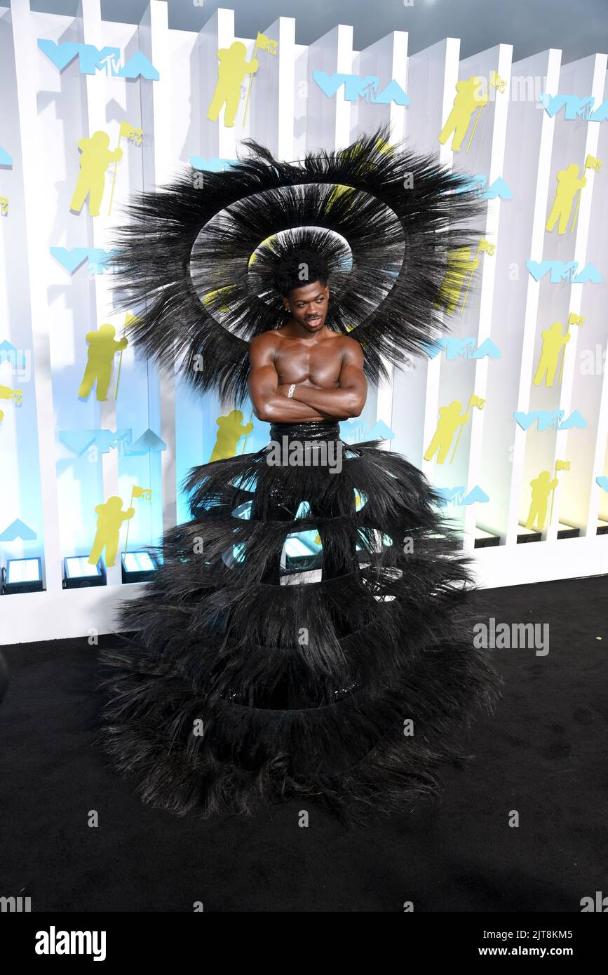 Newark, USA. 28th Aug, 2022. Lil Nas X walking on the red carpet at the ...