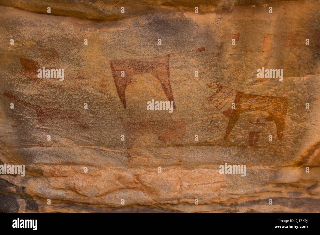 Laas Geel rock paintings, Somaliland Stock Photo - Alamy
