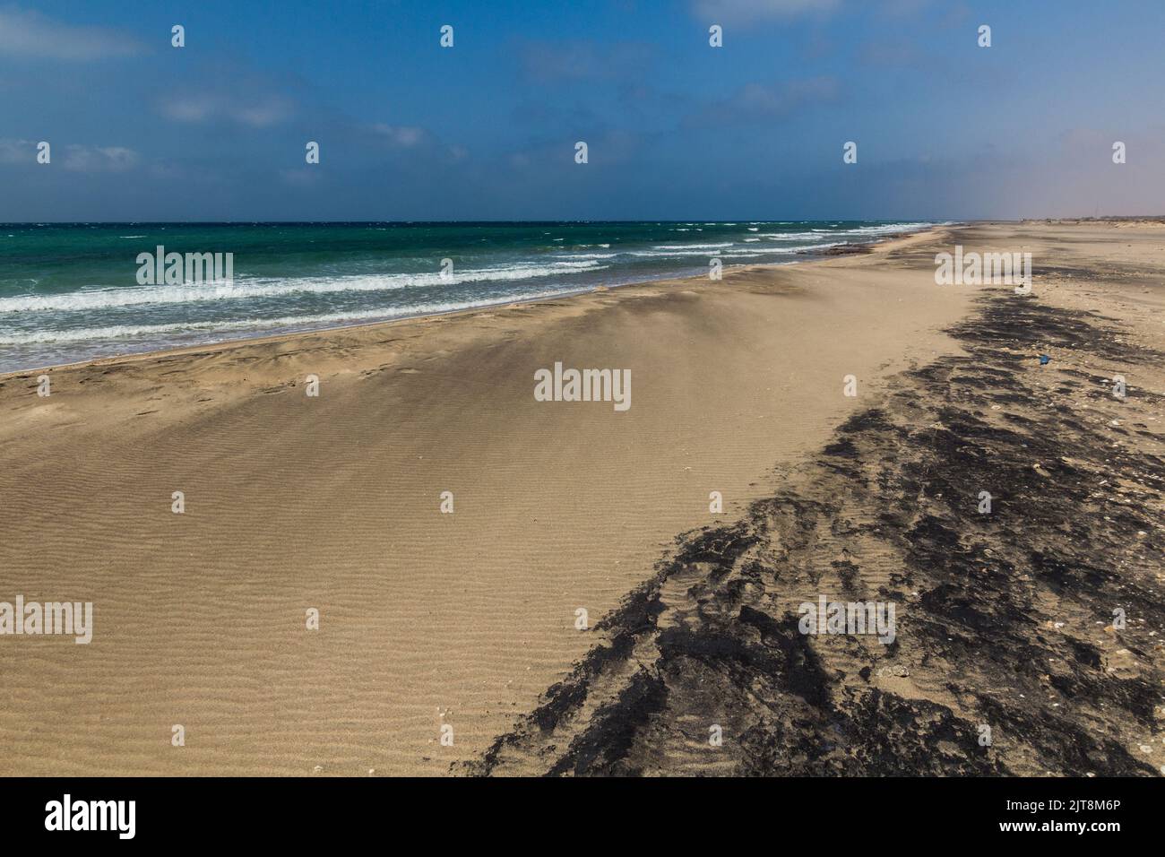 Sand beach in Berbera, Somaliland Stock Photo - Alamy
