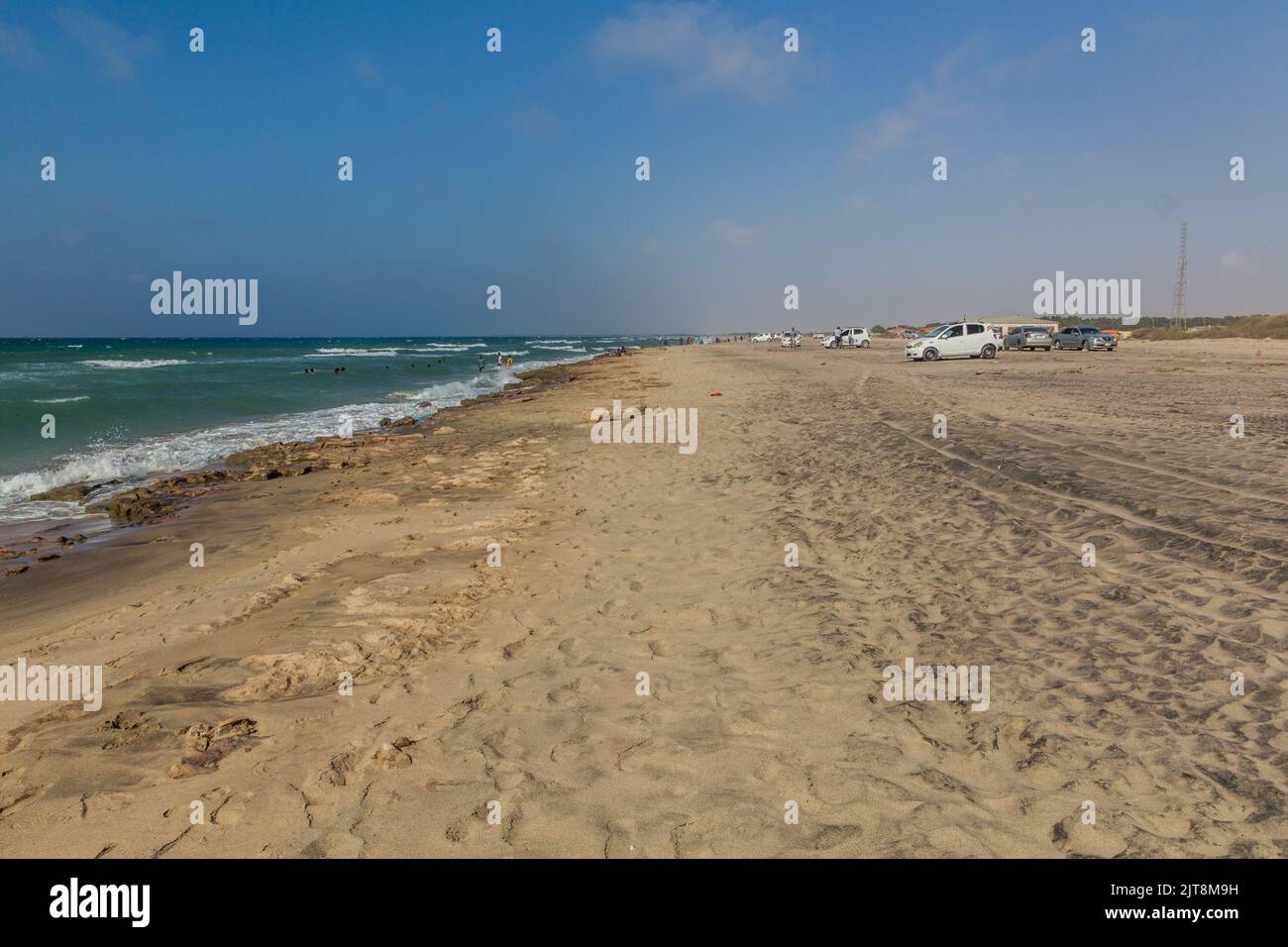 Sand beach in Berbera, Somaliland Stock Photo - Alamy