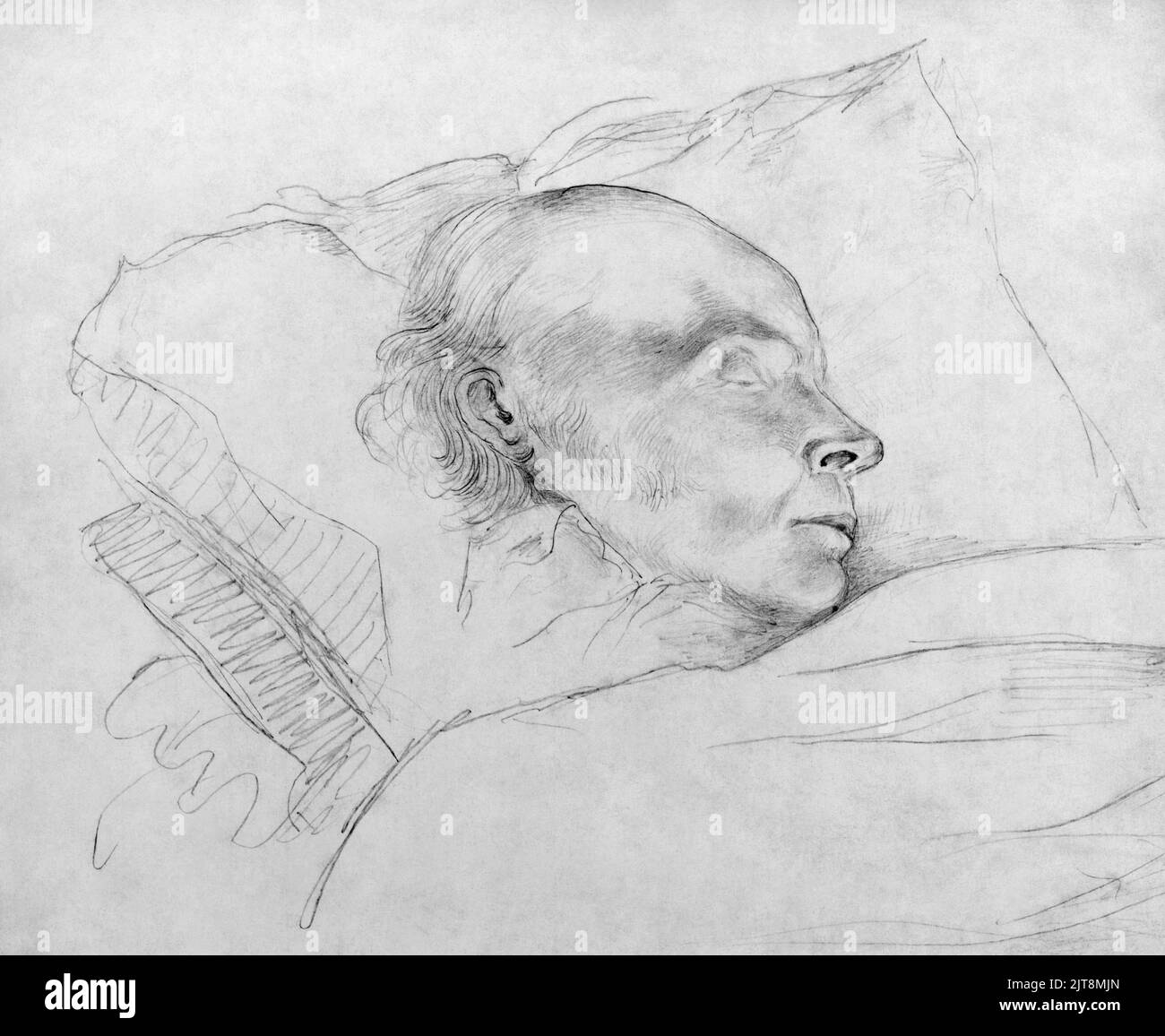 A sketch by Arthur Joseph Stansbury of John Quincy Adams during his ...