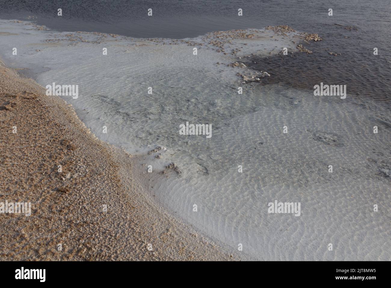 Salt deposits around lake Assal in Djibouti Stock Photo - Alamy