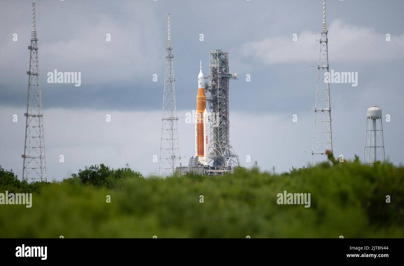 Florida, USA. 28th Aug, 2022. NASA s Space Launch System (SLS) rocket ...