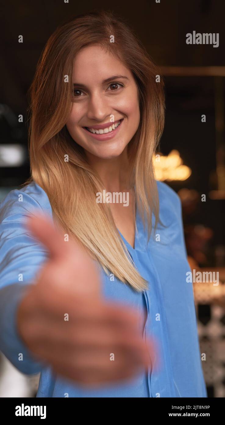 Please, make yourself at home. Cropped portrait of an attractive young ...
