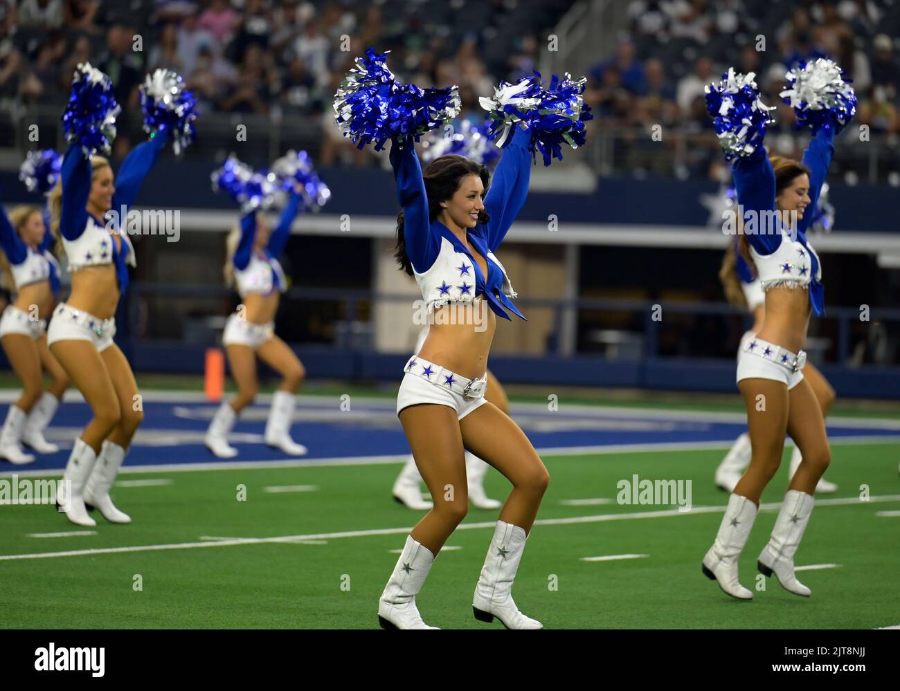 August 26 2022: Dallas Cowboys cheerleaders perform before the NFL Football game between the ...