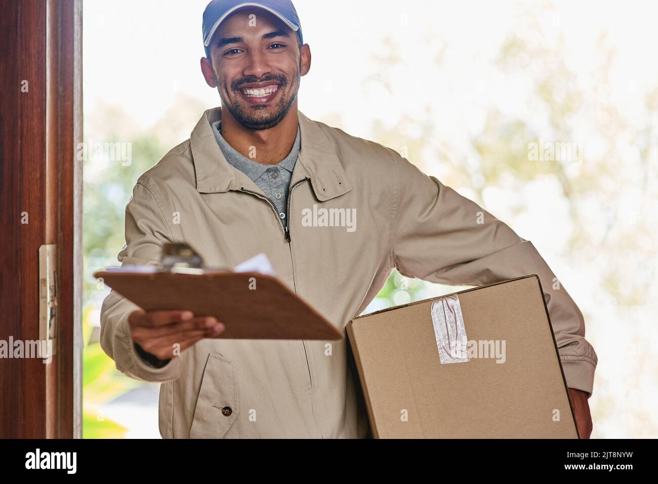 Delivery package signature hi-res stock photography and images - Alamy