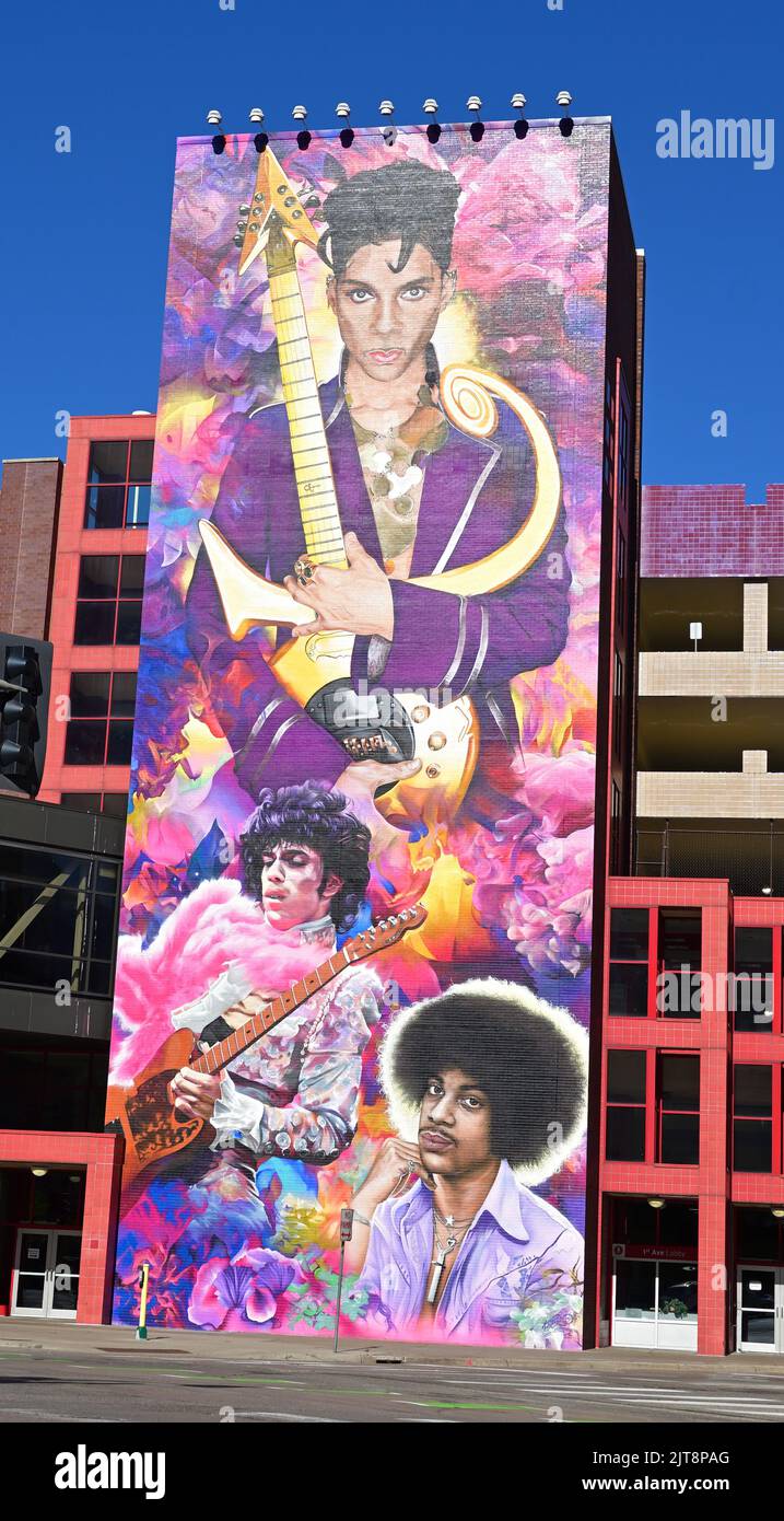 Here's the Prince mural in downtown Minneapolis that was introduced to ...