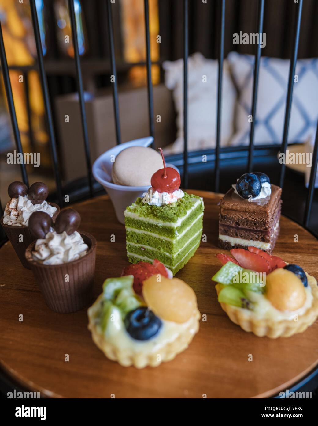 Luxury high tea with snacks and tea in a luxury hotel Stock Photo - Alamy