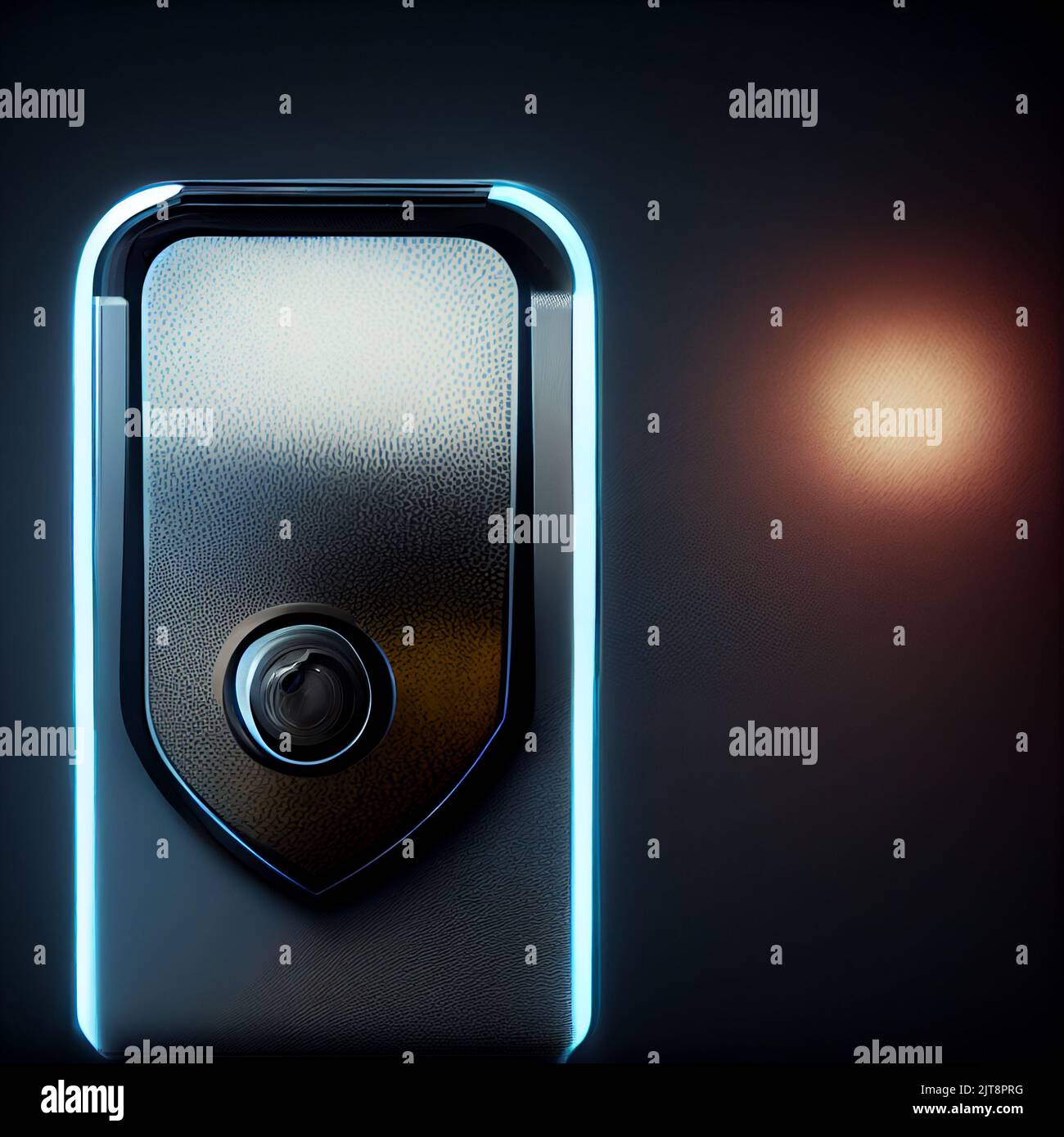 Close-up view of the hi-tech security key lock, Digital Art Stock Photo ...