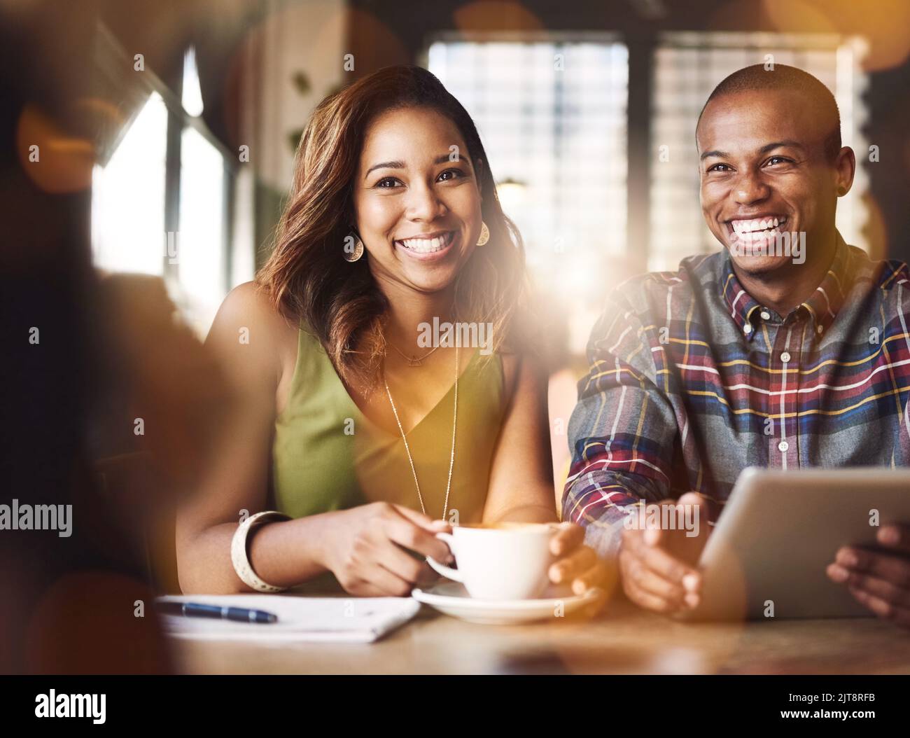 Bonding with friends. a couple enjoying a double date with friends in a ...