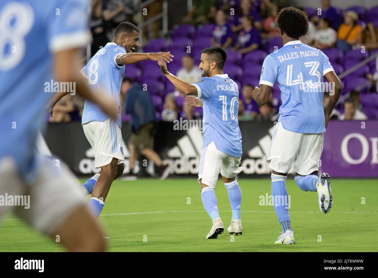 Orlando, USA. 28th Aug, 2022. Maximiliano Moralez (10 New York City FC ...