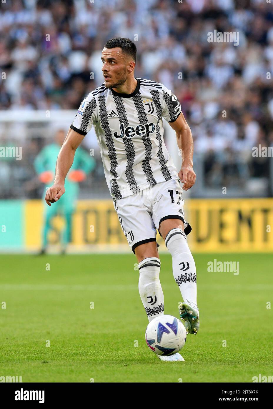 Filip Kostic of Juventus FC in action during the Serie A 2022/23 match ...