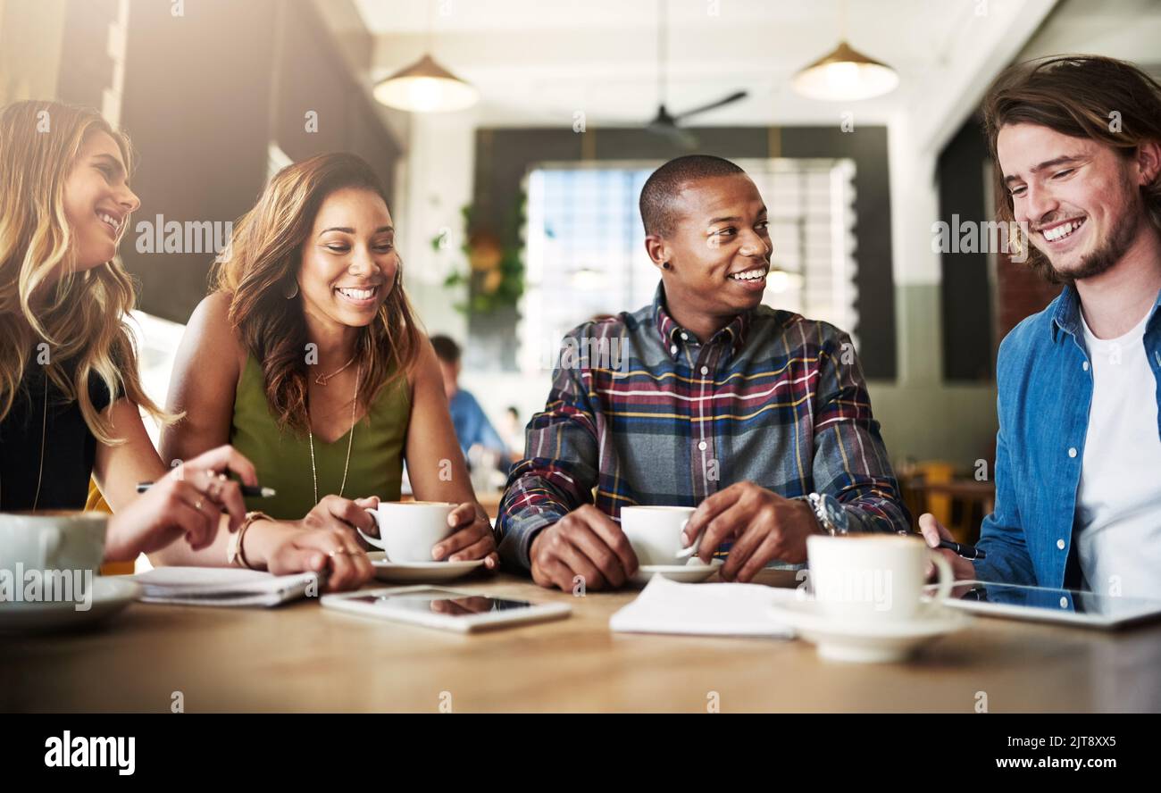 Male speaking to friends hi-res stock photography and images - Alamy