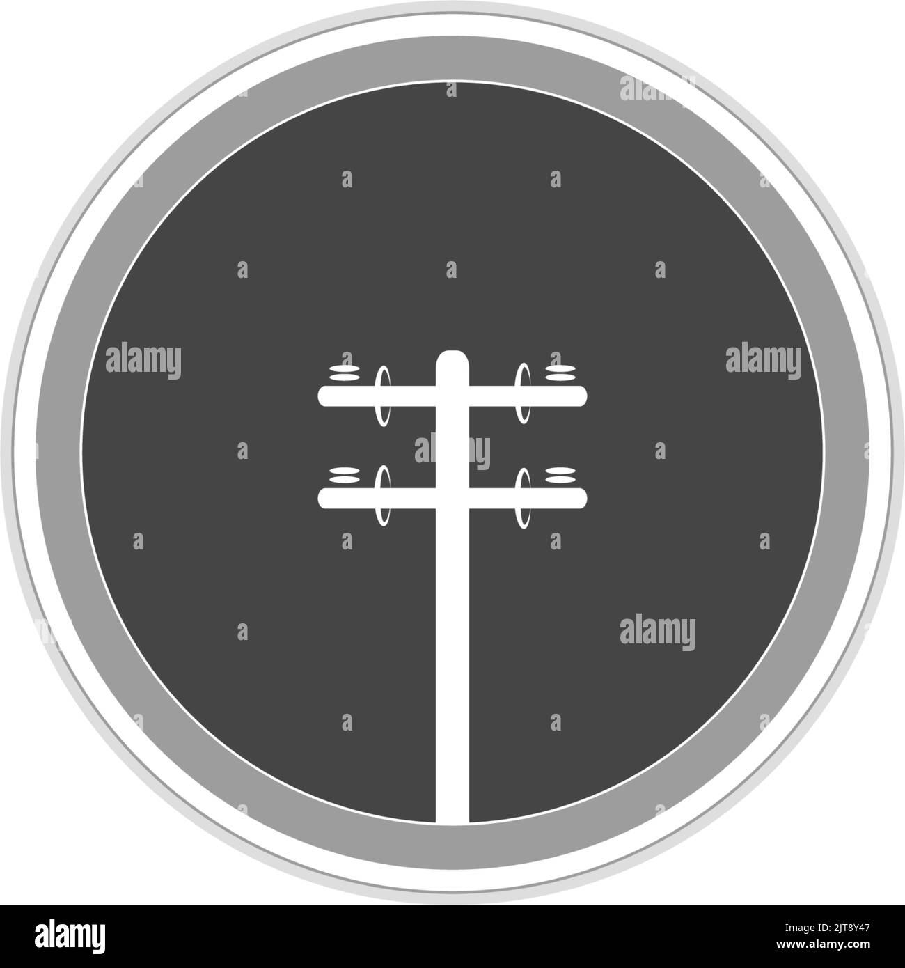 electric pole logo design vector illustration Stock Vector Image & Art ...