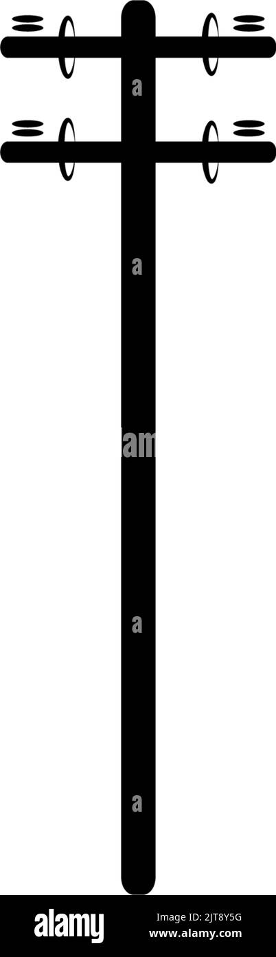 electric pole logo design vector illustration Stock Vector Image & Art ...
