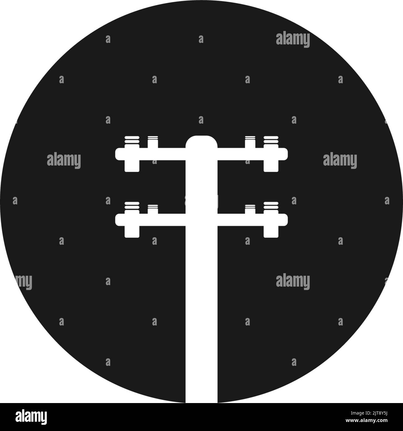 electric pole logo design vector illustration Stock Vector Image & Art ...