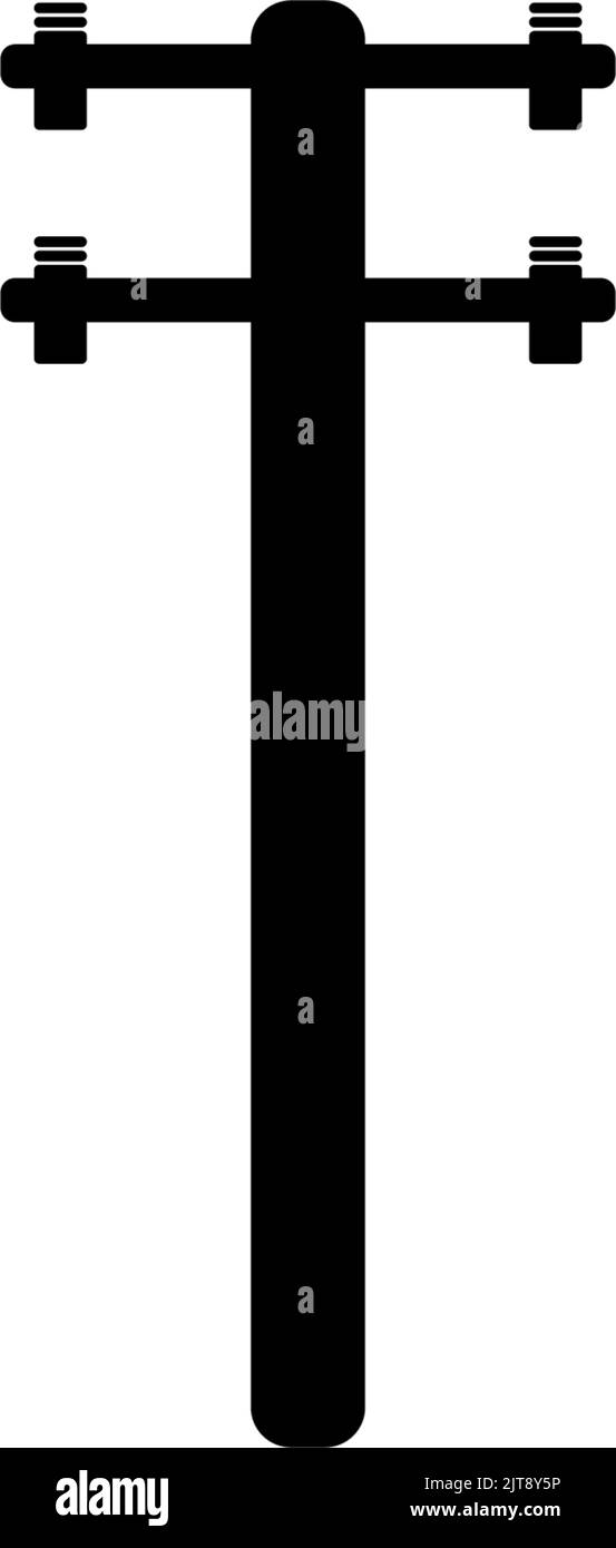 electric pole logo design vector illustration Stock Vector Image & Art ...