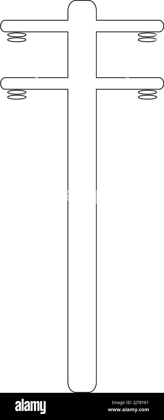 electric pole logo design vector illustration Stock Vector Image & Art ...