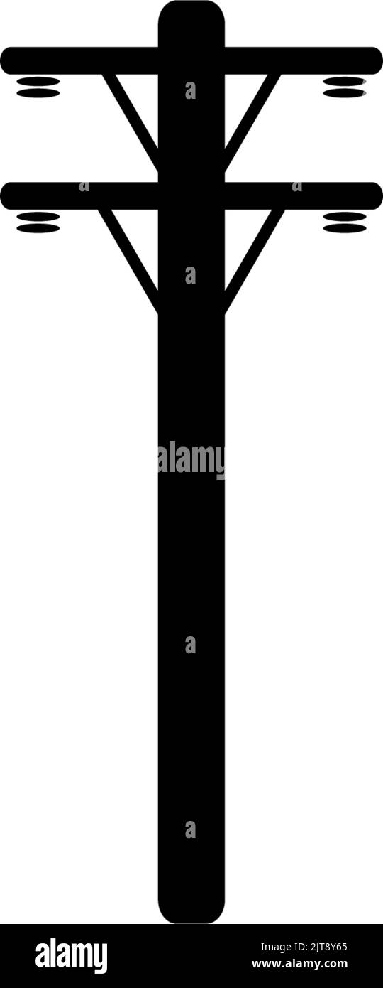 electric pole logo design vector illustration Stock Vector Image & Art ...