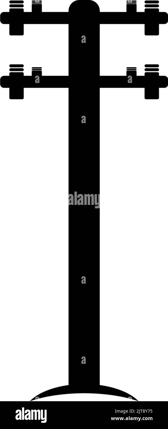 electric pole logo design vector illustration Stock Vector Image & Art ...