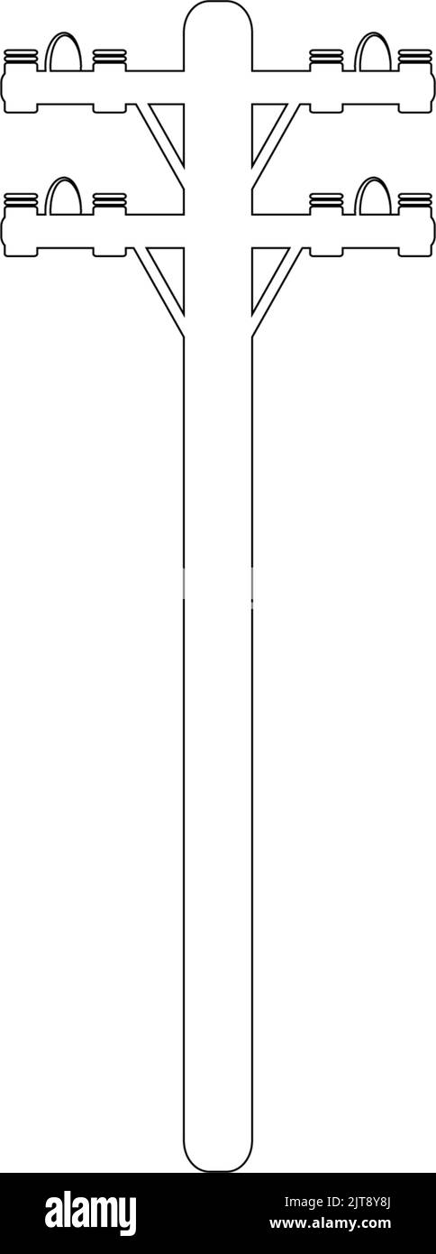 electric pole logo design vector illustration Stock Vector Image & Art ...