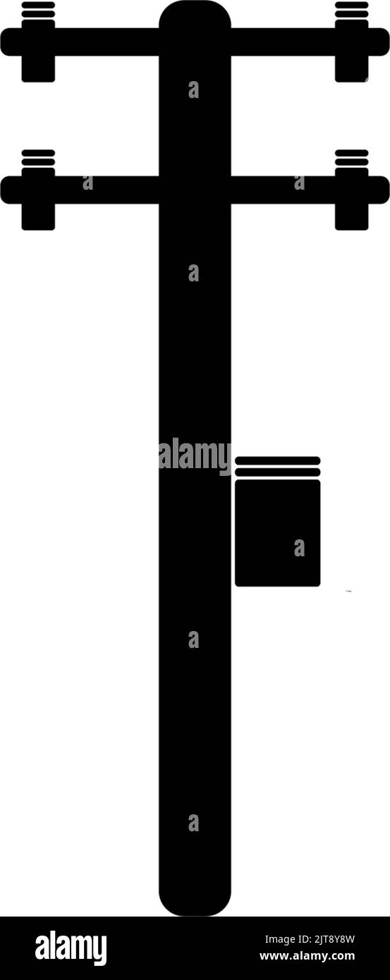 electric pole logo design vector illustration Stock Vector Image & Art ...