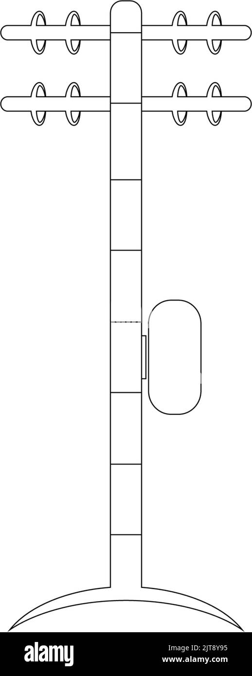 electric pole logo design vector illustration Stock Vector Image & Art ...