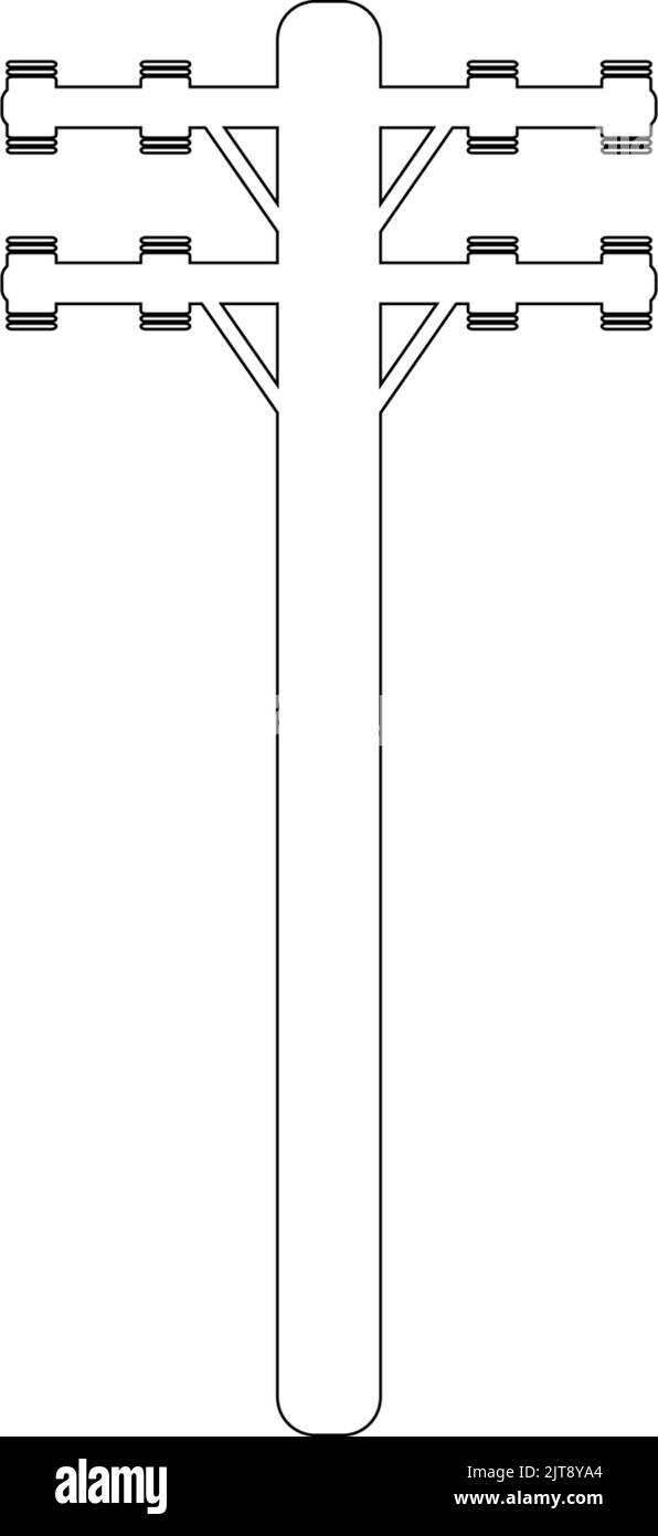 electric pole logo design vector illustration Stock Vector Image & Art ...