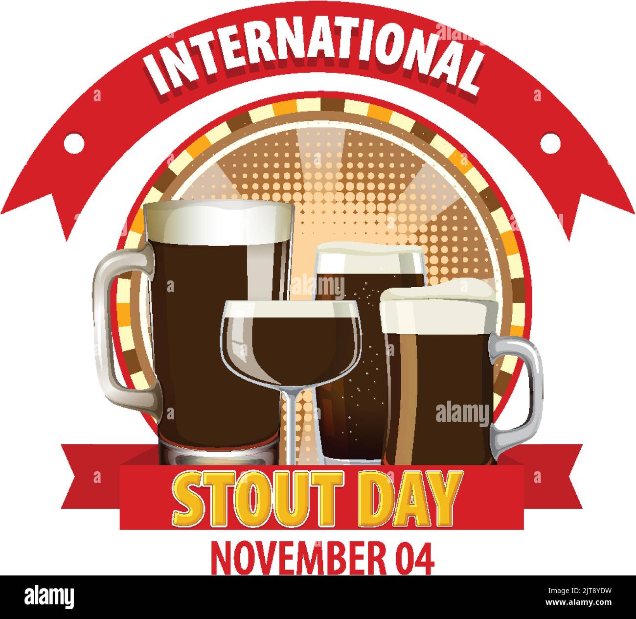 International Stout Day Banner Design illustration Stock Vector Image ...