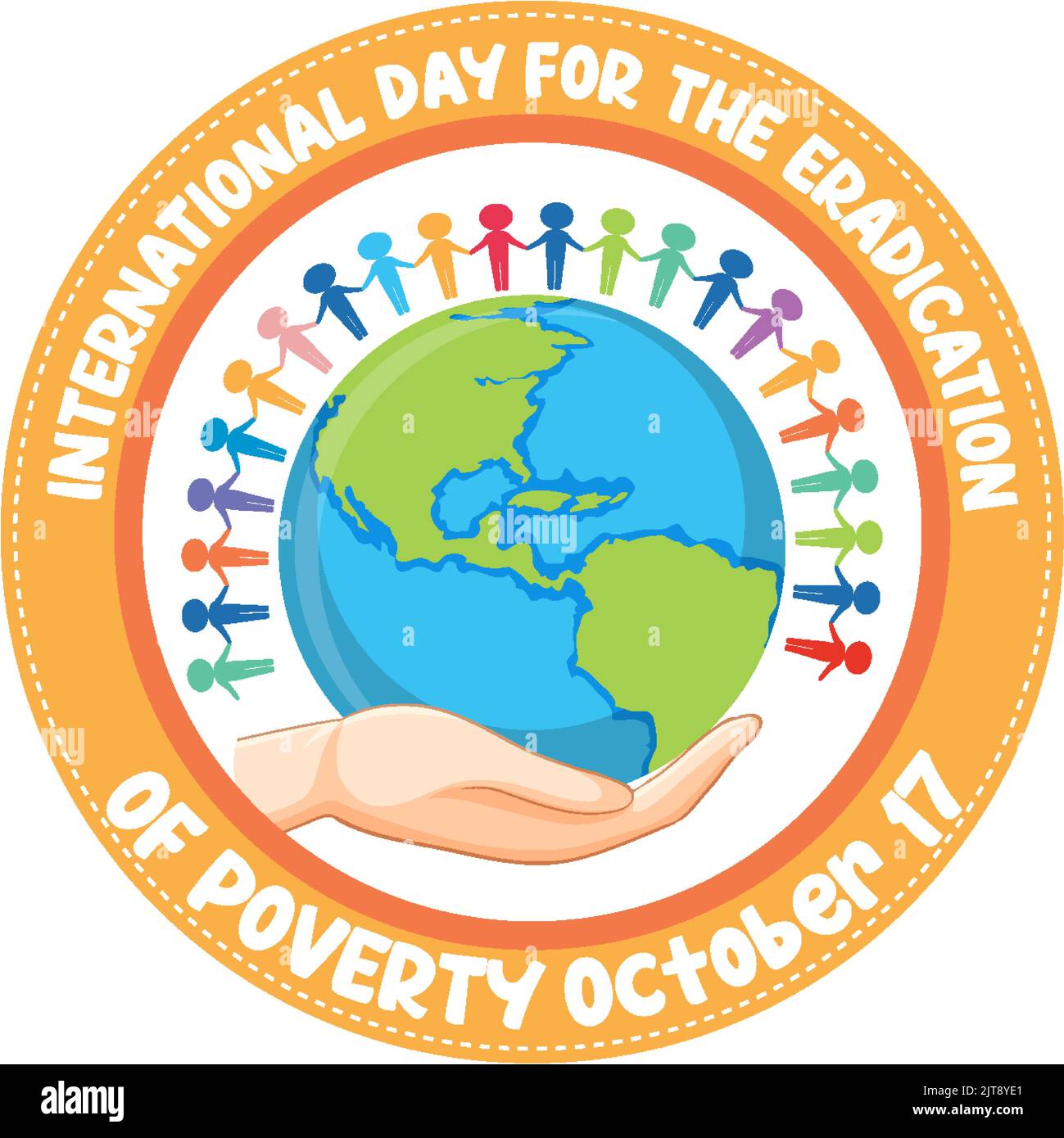 International day for the eradication of poverty illustration Stock ...