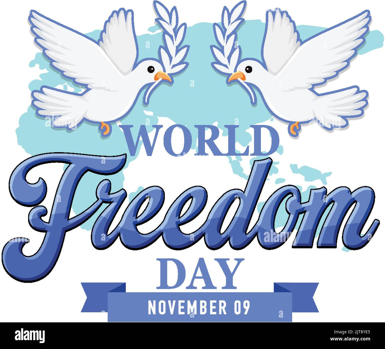 World Freedom Day Logo Design illustration Stock Vector Image & Art - Alamy