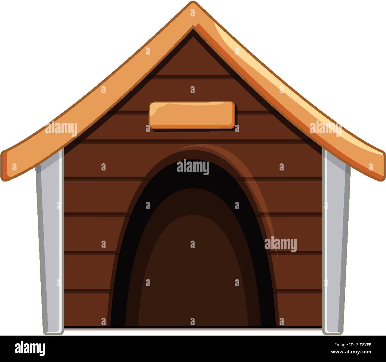 Doghouse in cartoon style illustration Stock Vector Image & Art - Alamy
