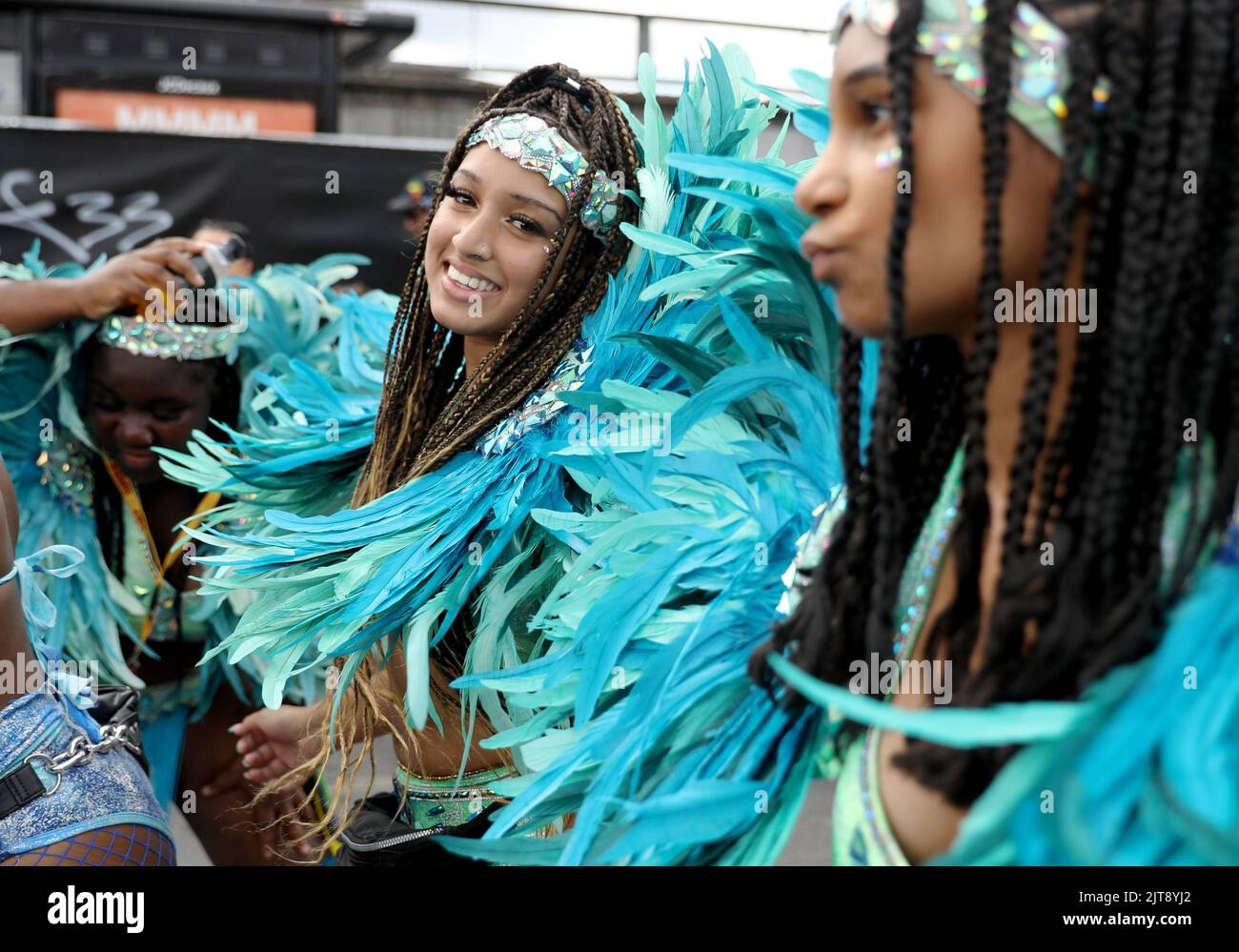 London, UK. 28th Aug, 2022. Performers participate in Notting Hill ...