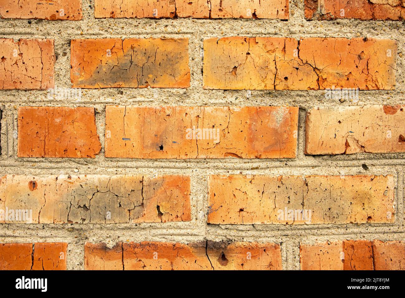 Old brick wall background, vintage brickwork texture, close-up Stock ...