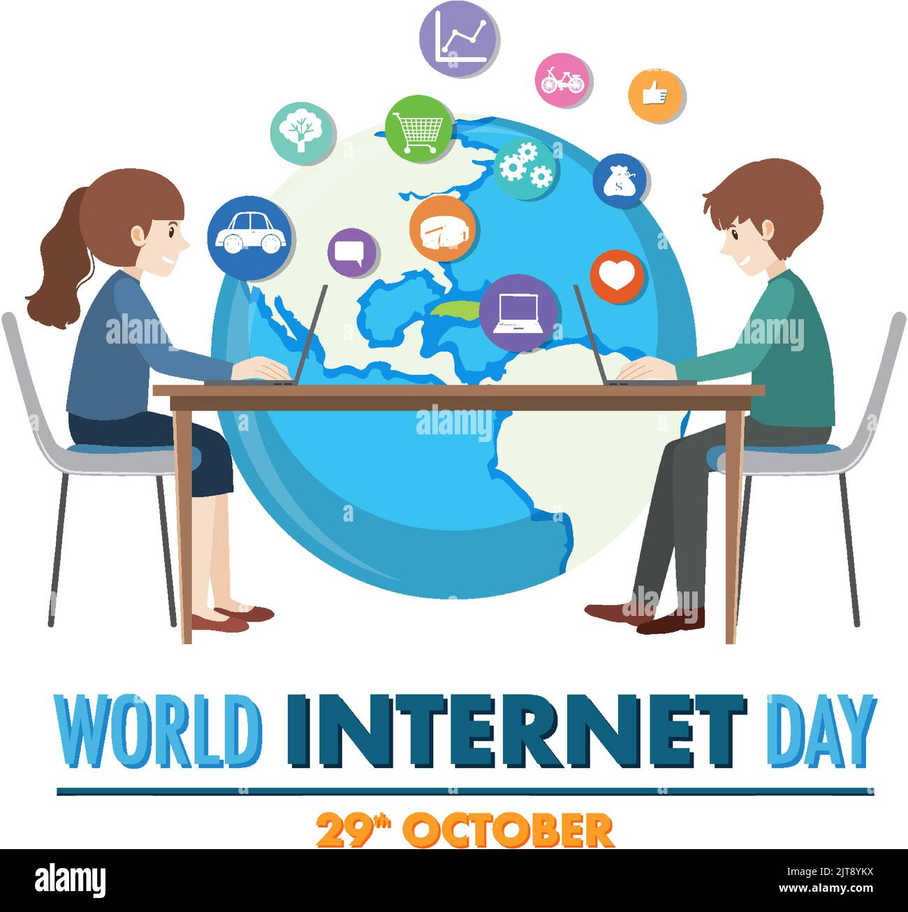 World Internet Day Banner Design illustration Stock Vector Image & Art ...