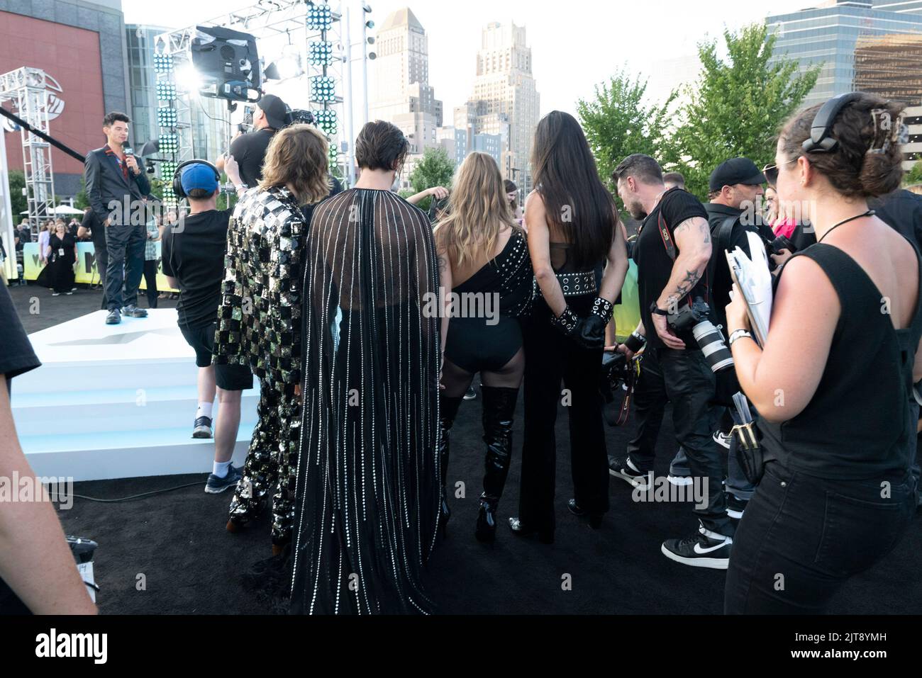 Newark, New Jersey, USA. 28th Aug, 2022. MANESKIN appears before the ...