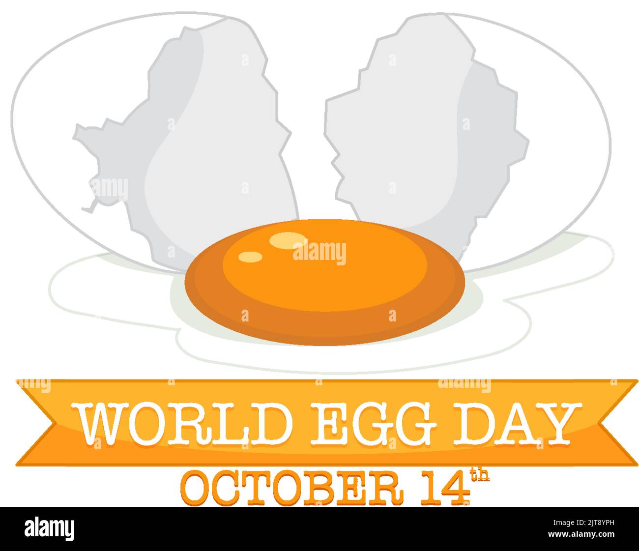 World Egg Day October 14 Banner Design illustration Stock Vector Image ...