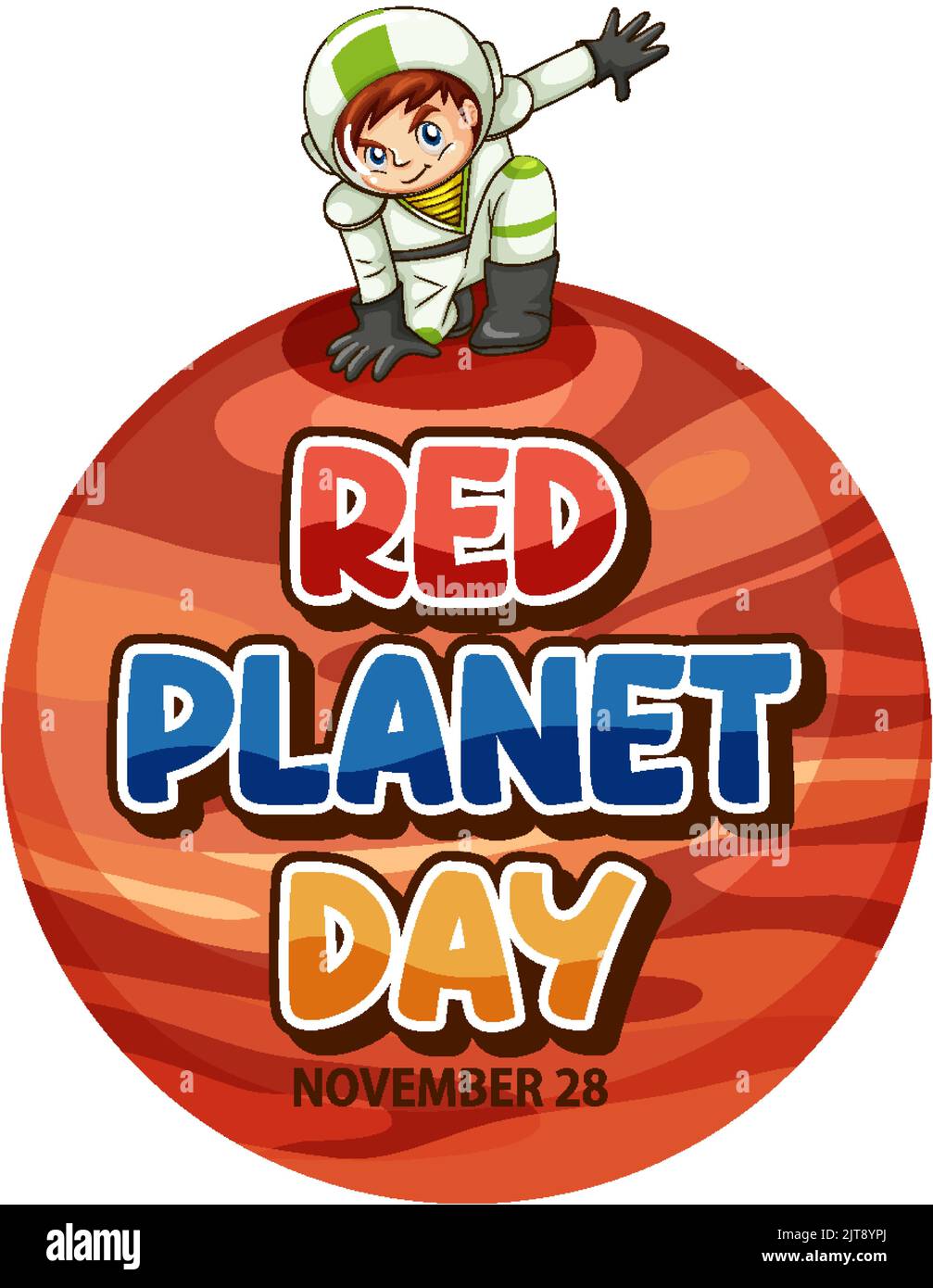 Red Planet Day Banner Design illustration Stock Vector Image & Art - Alamy