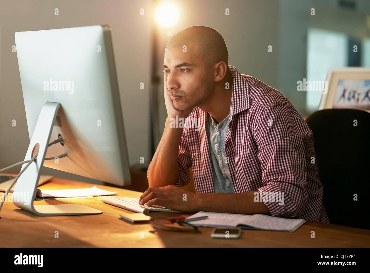 Man in office feeling dull hi-res stock photography and images - Alamy