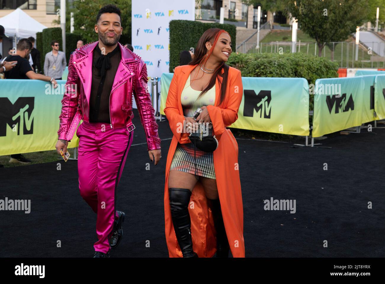 Newark, New Jersey, USA. 28th Aug, 2022. CYN SANTANA appears before the ...