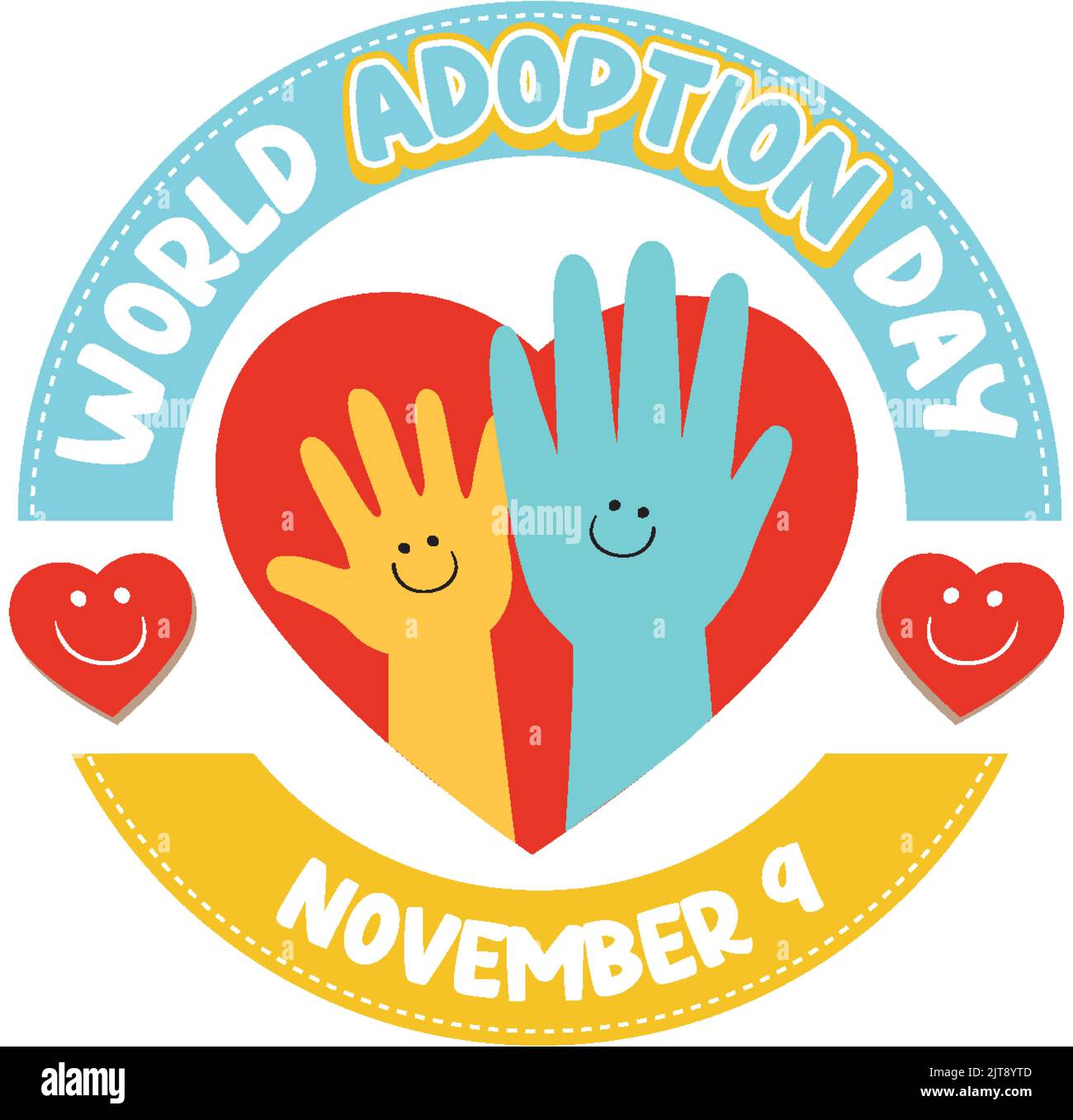 World Adoption Day Logo Design illustration Stock Vector Image & Art ...