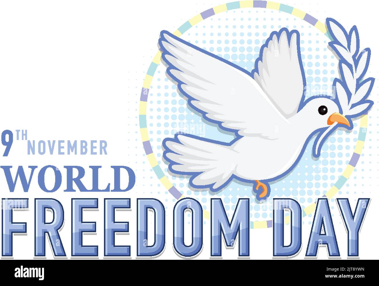 World Freedom Day Logo Design illustration Stock Vector Image & Art - Alamy