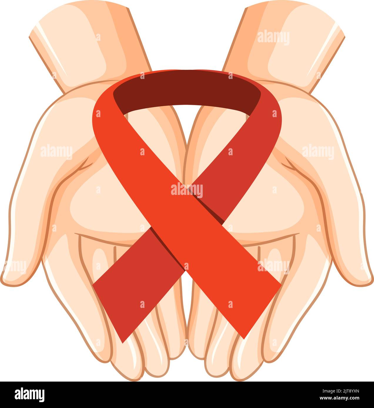 Red ribbon AIDS HIV symbol illustration Stock Vector Image & Art - Alamy