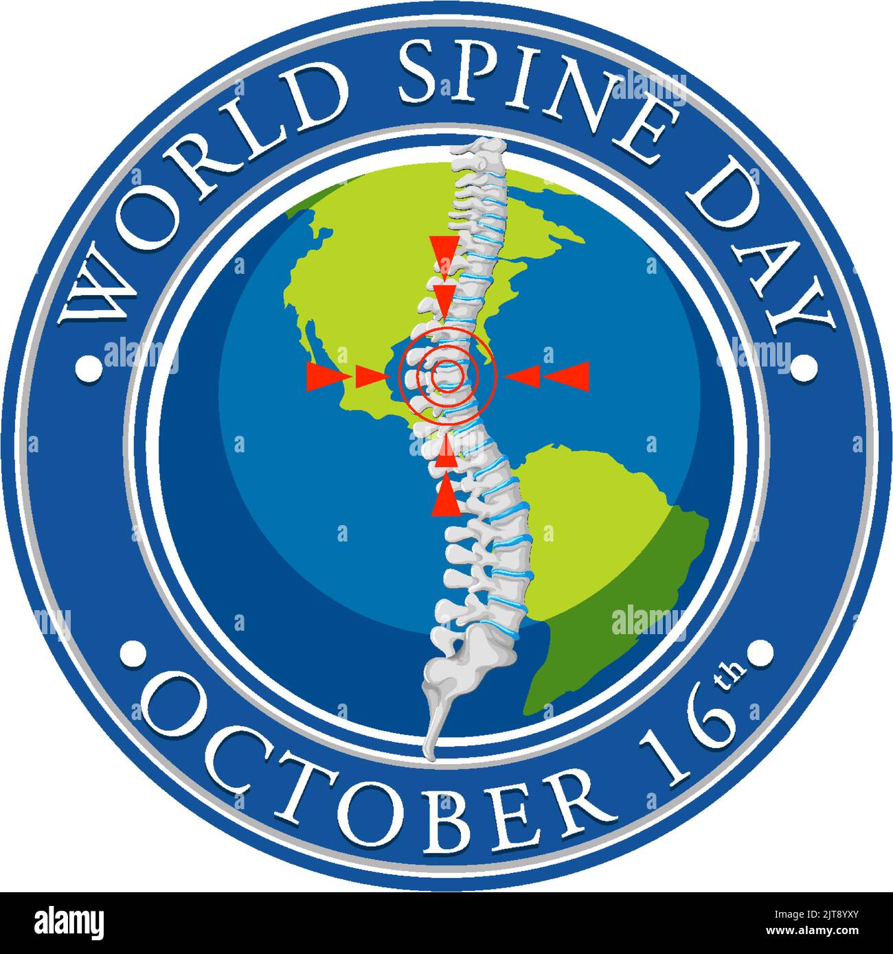 World Spine Day Banner Design illustration Stock Vector Image & Art - Alamy
