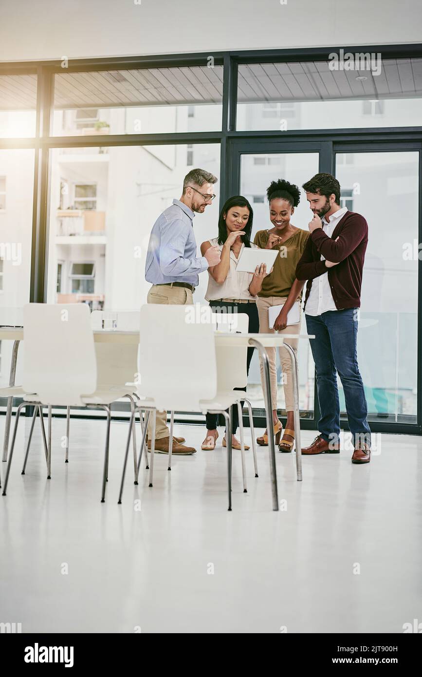 Nothing inspires productivity like effective teamwork. a group of ...