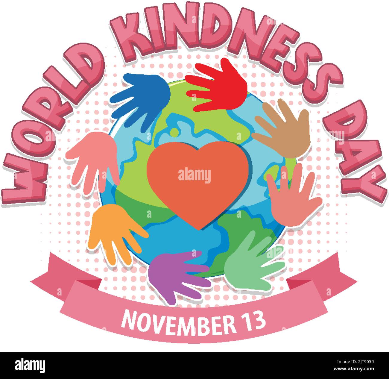 World Kindness Day Logo Concept illustration Stock Vector Image & Art ...