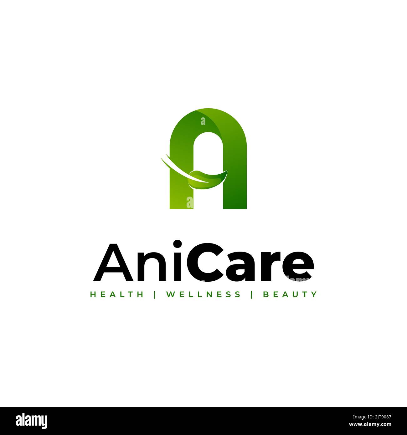 Initial Letter A With Leaf Logo Vector Format, Letter A Logo, Icon ...